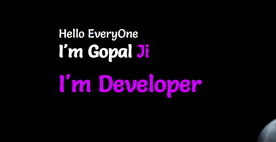 Gopal's Portfolio